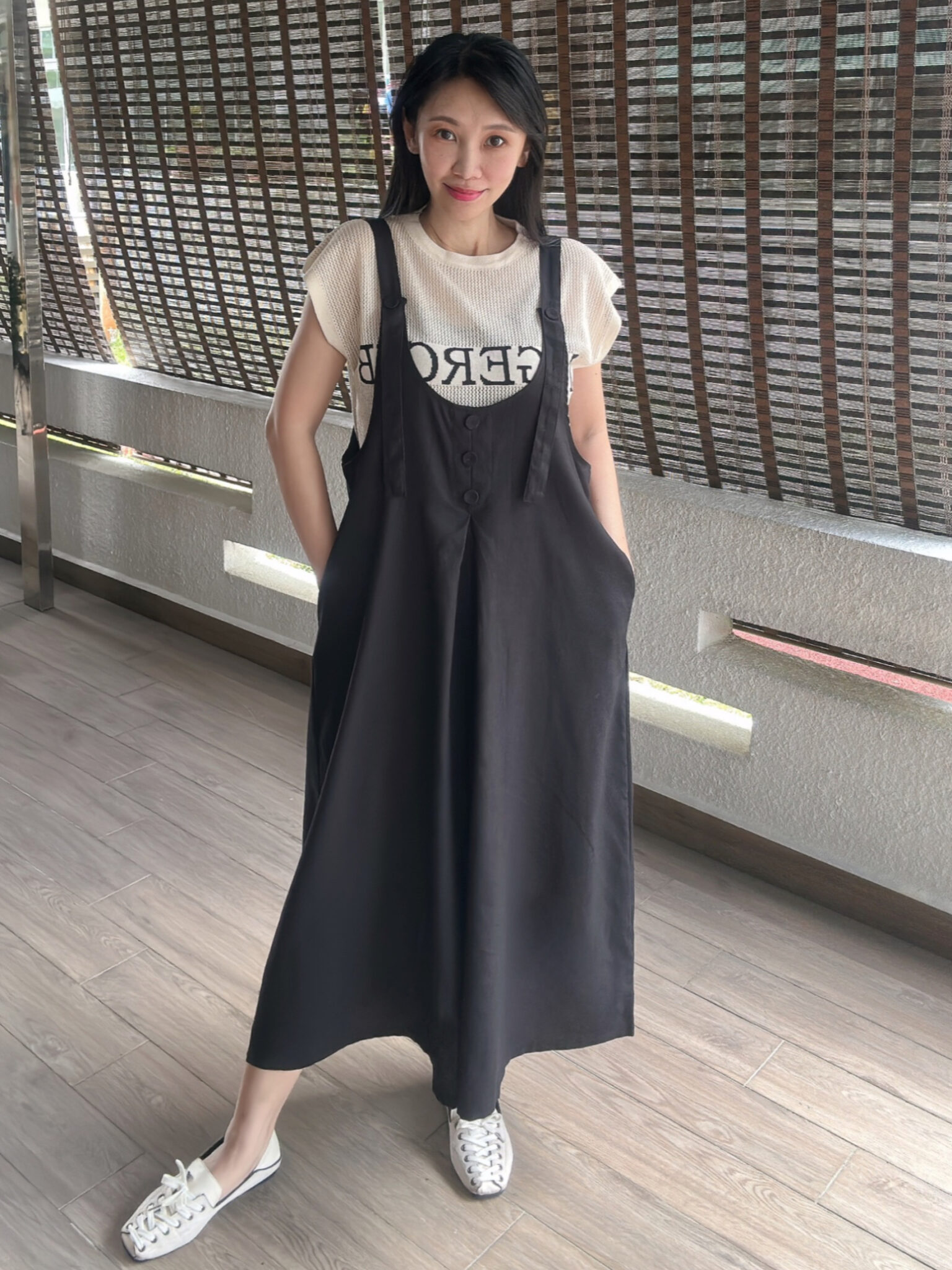 CIEL Japanese Wide Leg Jumpsuit 日系慵懒风背带裤 - NOI Garden